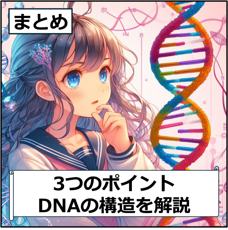 【まとめ】DNAの構造をイラストでわかりやすく解説【高校生物】 - 高校生物ラボ